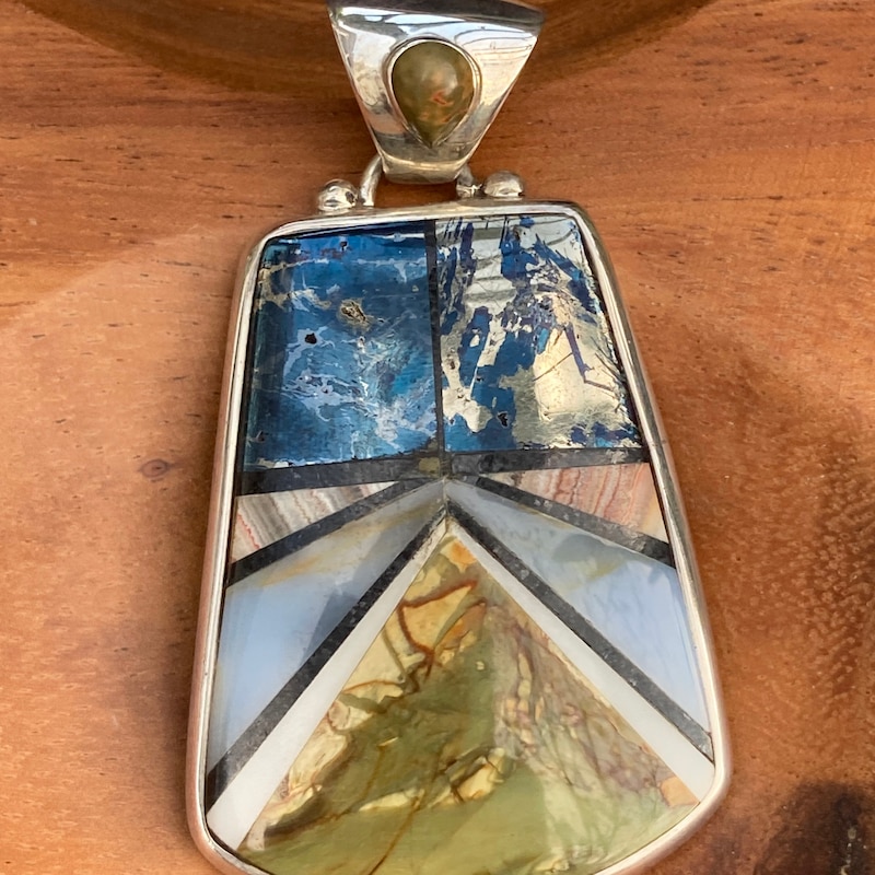 Intarsia Pendant - Etsy