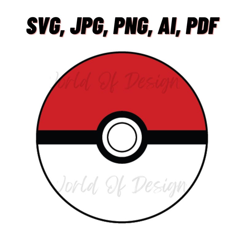 Pokeball SVG, archivo digital de Pokémon, Pokeball de Pokémon, Pokeball ...