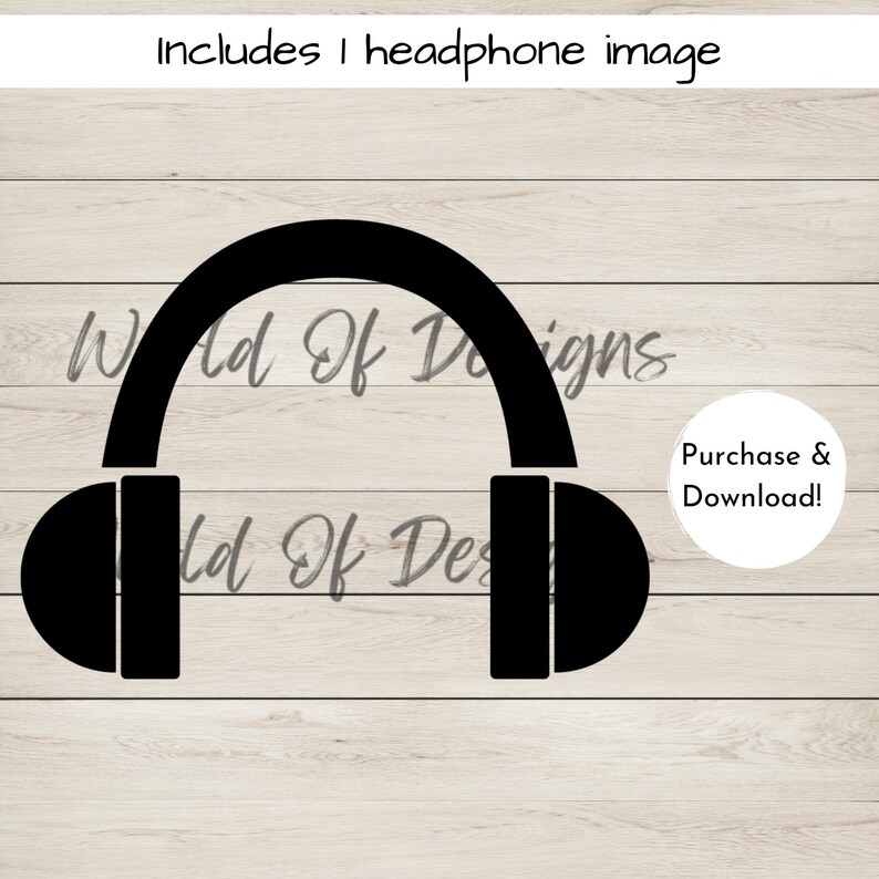 Headphones SVG, Headphone Digital File, Logo, Simple Headphones Svg ...