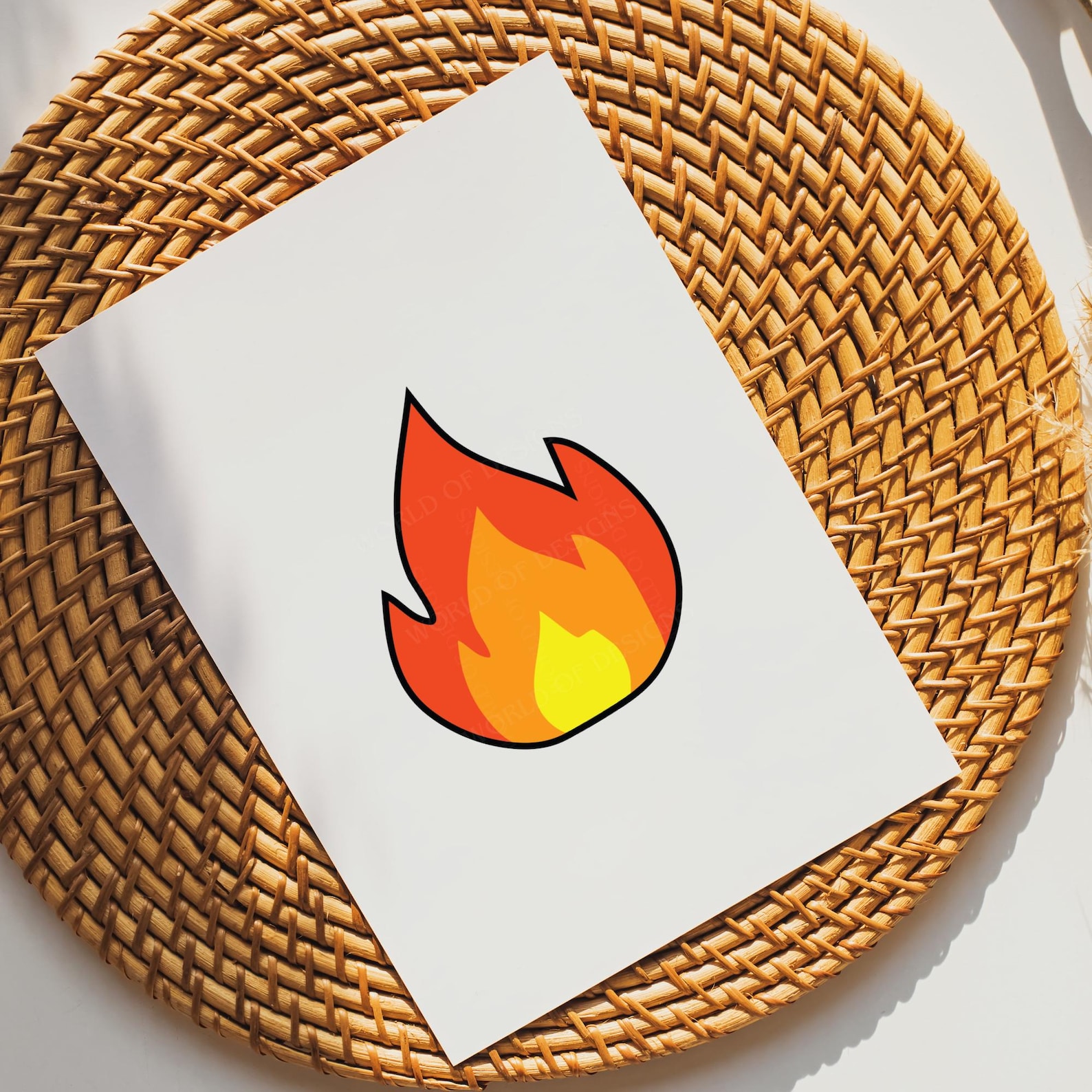 Simple Fire Icon SVG, Flame Clipart (digital Download) - Etsy