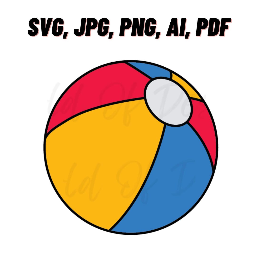 Beach Ball SVG, BEACHBALL Digital File, Beach Ball, Simple Ball Svg ...