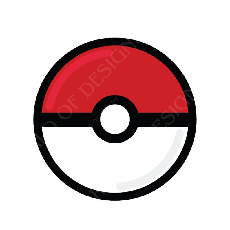 Anime Pokeball (svg, Png, Ai, Pdf, Jpg) Digital Files (instant Download ...