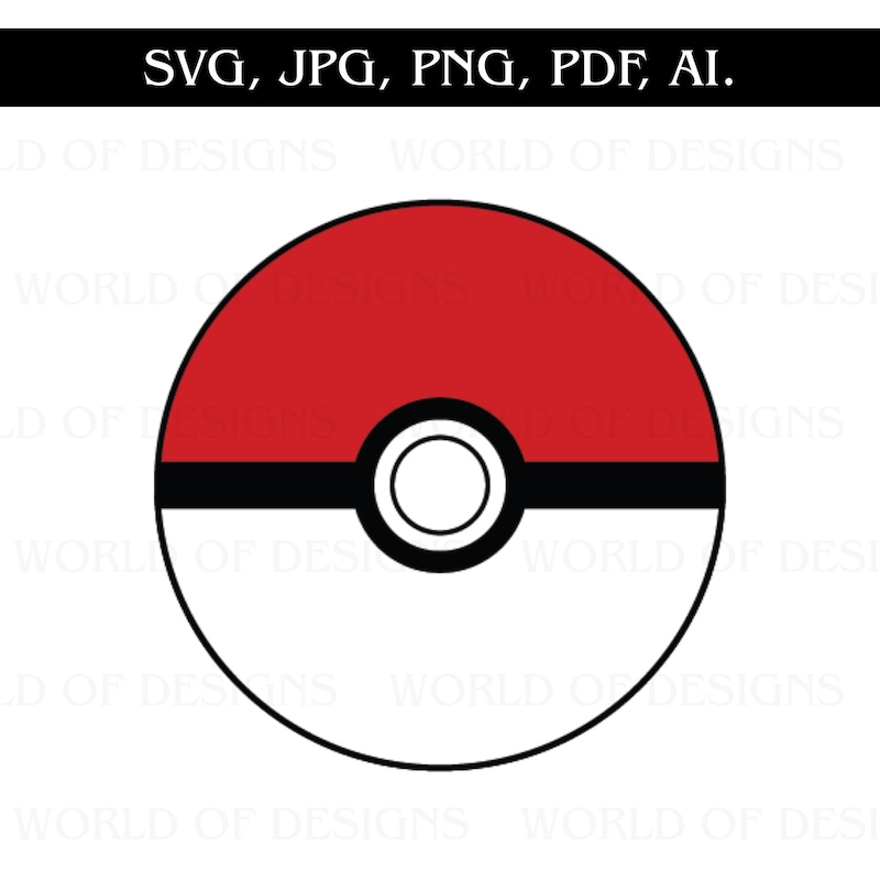 Pokeball Svg - Etsy