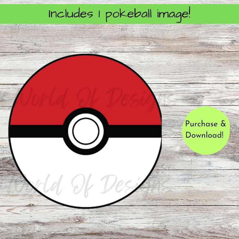 Poke Ball SVG, Poke Monster Digital File, Anime Pokeball, Simple ...