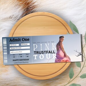 Surprise Pink Concert Tickets. Trustfall Tour 2023 Ticket Stub ...