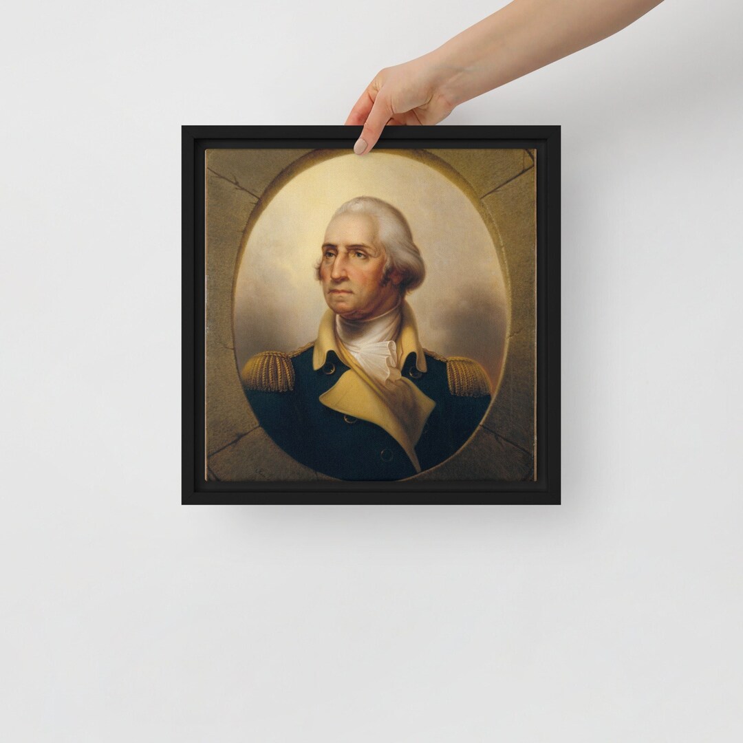 George Washington Portrait in Frame - Etsy