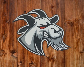 Angry Goat Car Emblem Badge Custom Red Black New - Etsy