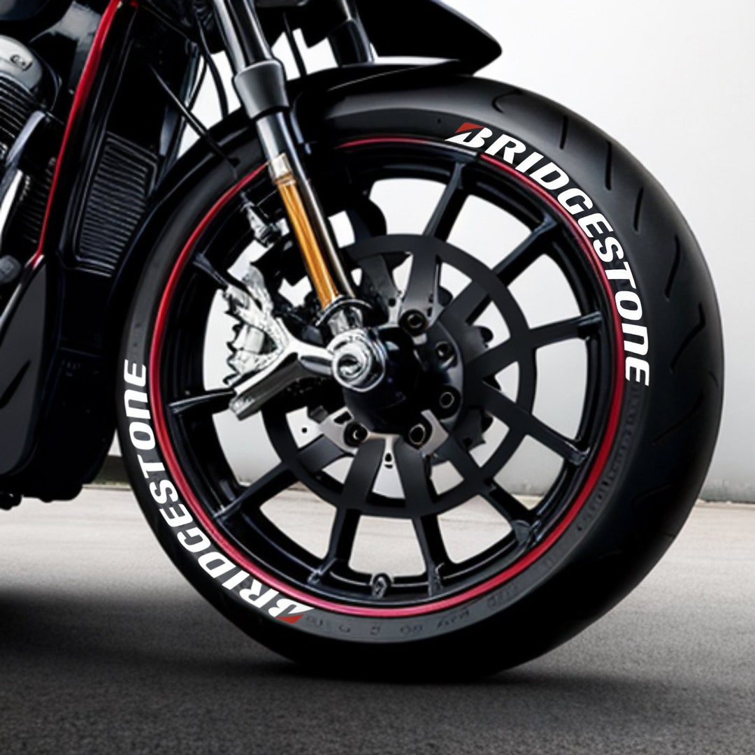 Tire Lettering Bridgestone Moto Tire Decals - Etsy