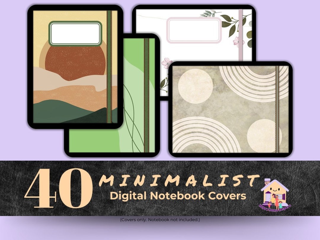 Chic Minimalist Covers for Notebooks or Planners: 40 Beautiful Designs ...