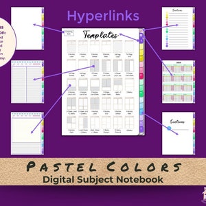 Pastel Digital Subject Notebooks: Ultimate Bundle - Etsy