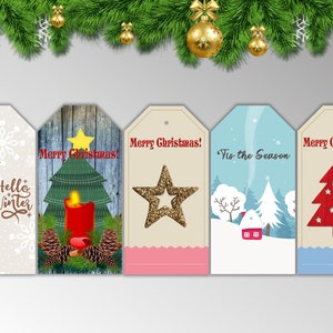 Printable Christmas Gift Tags Digital Christmas Tags - Etsy