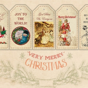 Printable Christmas Gift Tags Digital Christmas Tags - Etsy
