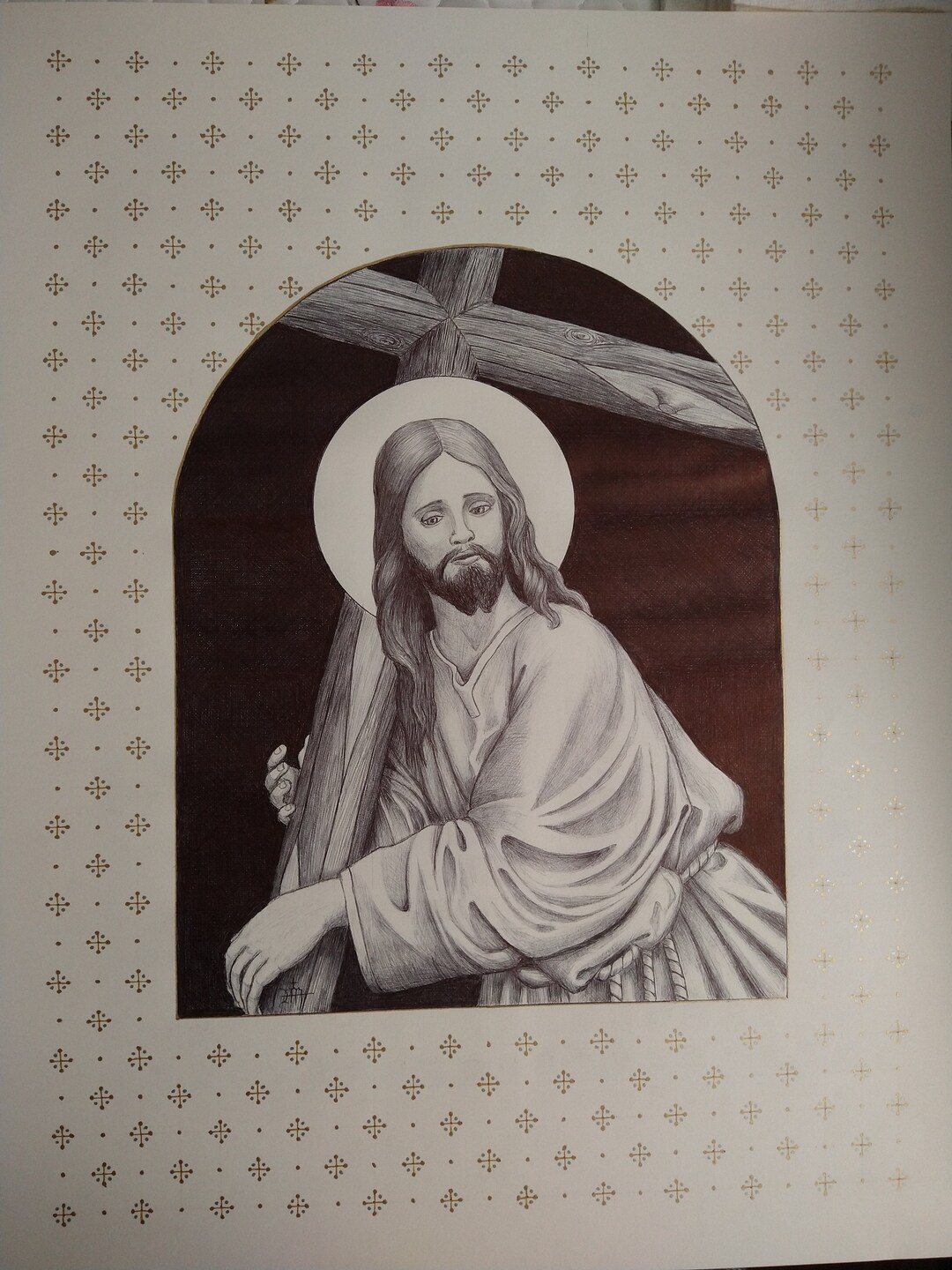 Christ Embracing the Cross - Etsy