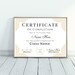 DIY Certificate of Completion Template, Gold Certificate Template ...