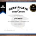 DIY Certificate of Completion Template, Gold Certificate Template ...