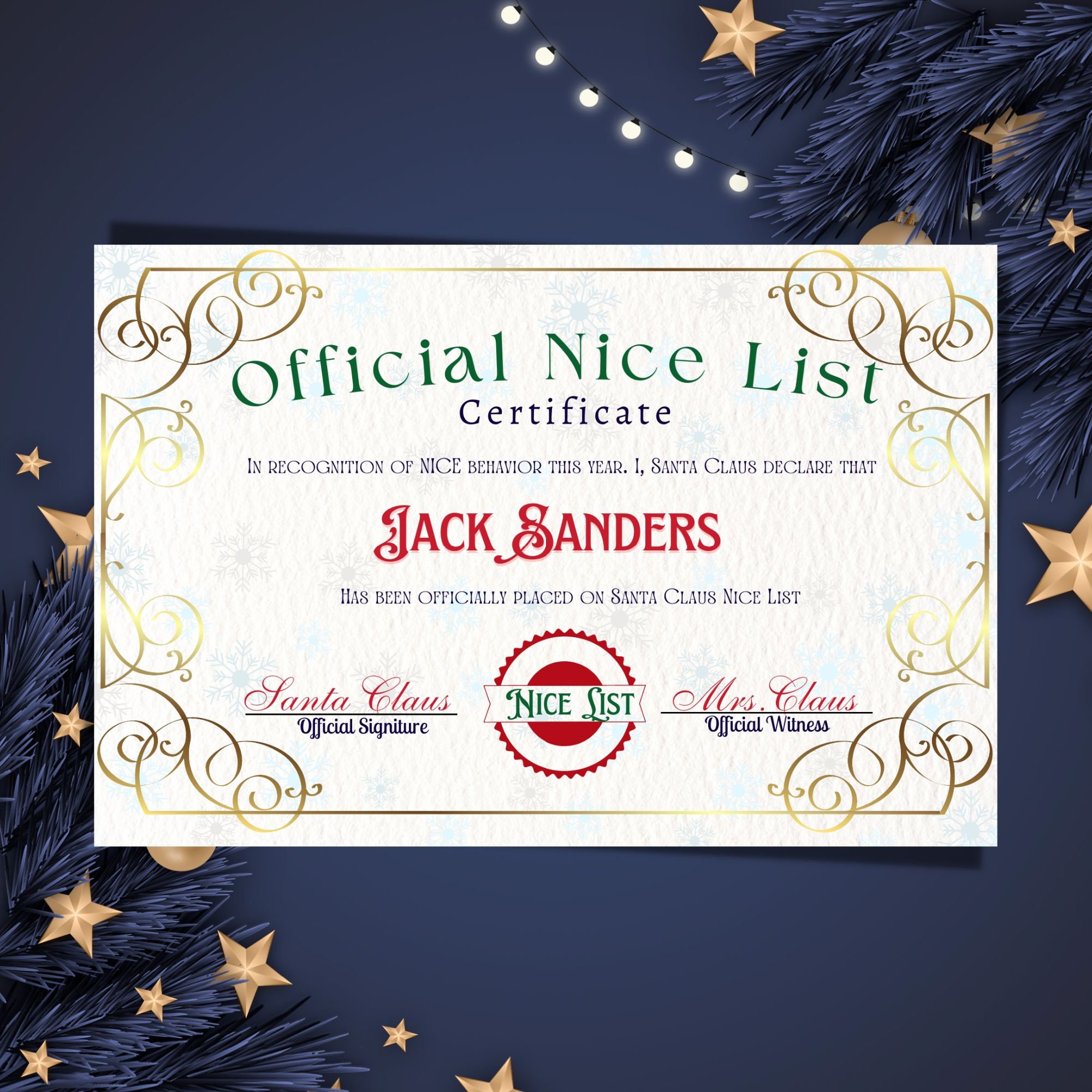 DIGITAL Customizable Letter From Santa Template - Edit Yourself - Etsy