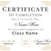 DIY Certificate of Completion Template, Gold Certificate Template ...