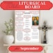 Printable Catholic Liturgical Board for September | Prayer Corner ...