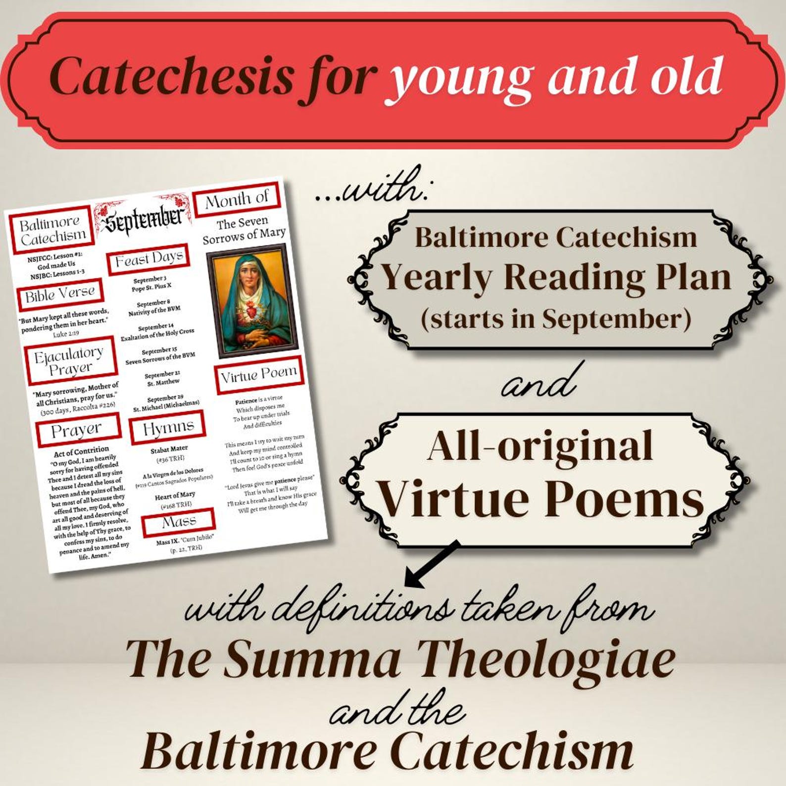 Printable Catholic Liturgical Board for September | Prayer Corner ...