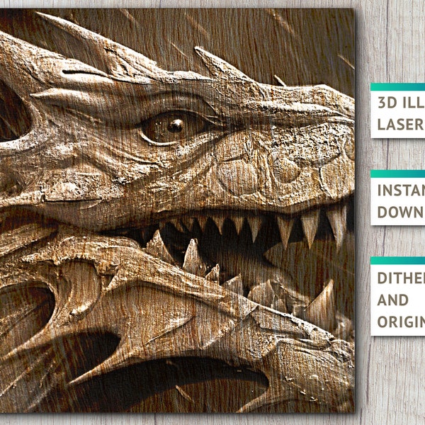 Dragon Lightburn Laser Pattern - Etsy