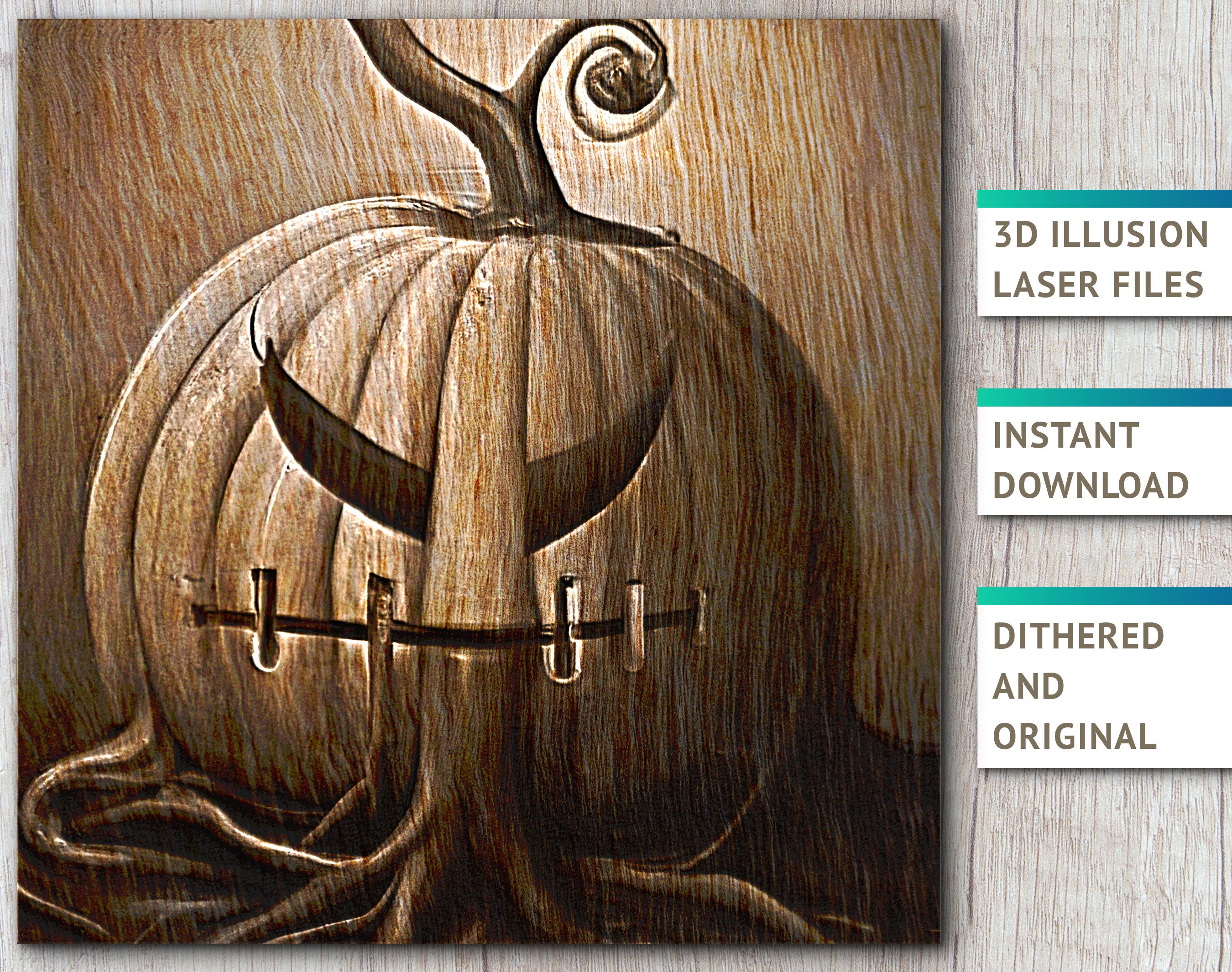 Halloween Bundle 3D Illusion Laser Files 10 X - Etsy