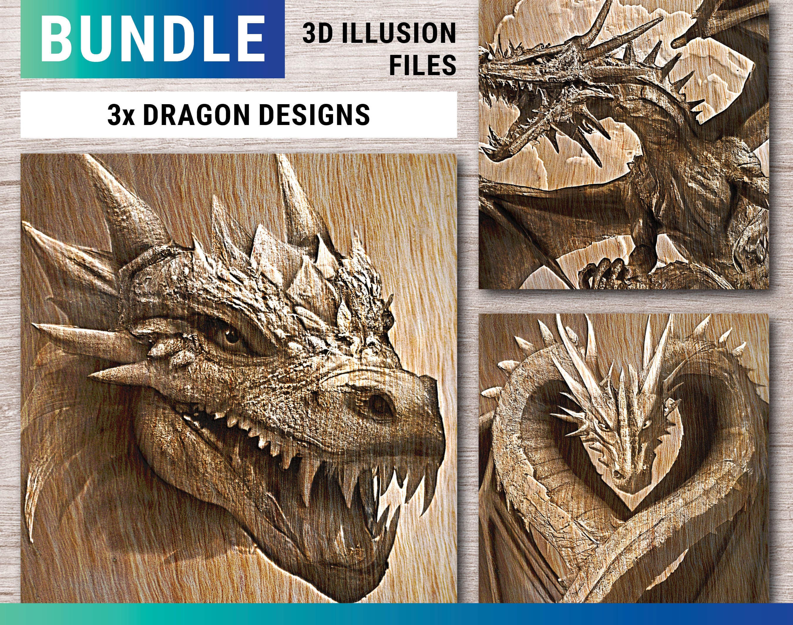 3d Dragon Designs