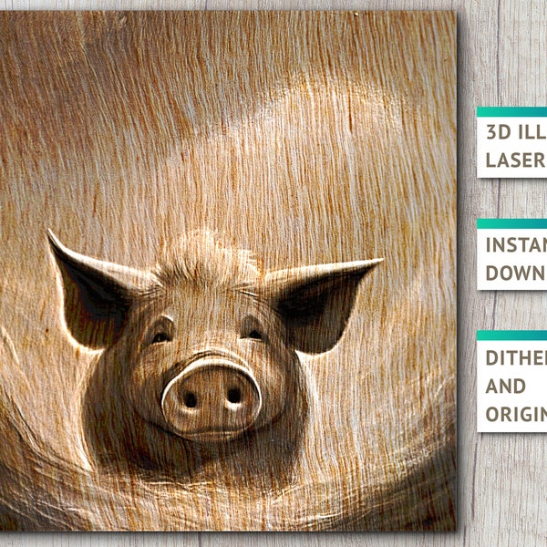 Papercraft 3d Pig - Etsy