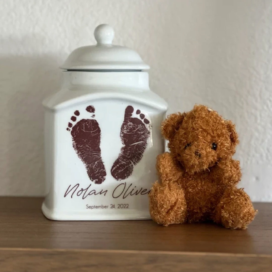 Custom Urn for Baby, Stillborn, or Child Personalized With Name, Date ...