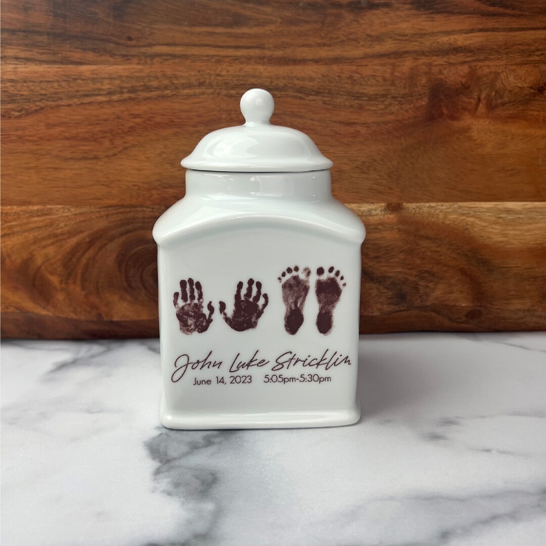 Custom Urn for Infant, Stillborn, or Child Personalized With Name, Date ...