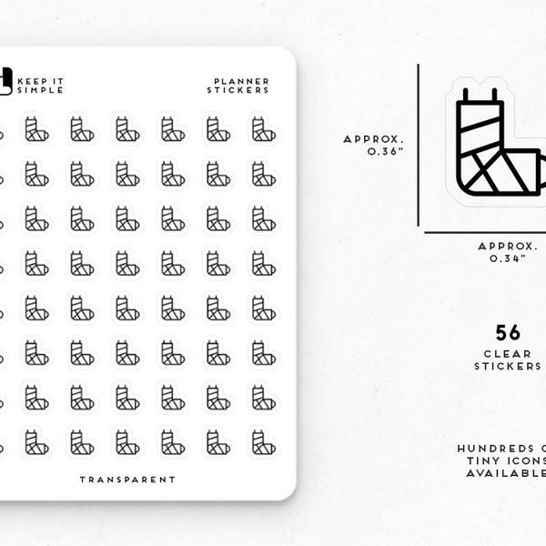 Clear Cast Stickers - Etsy