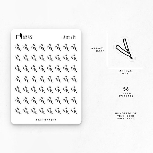 Transparent Edge Stickers - Etsy