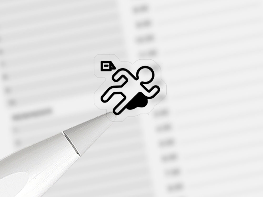 Crime Scene Planner Stickers. Clear Deco Stickers. Life Planner. True ...