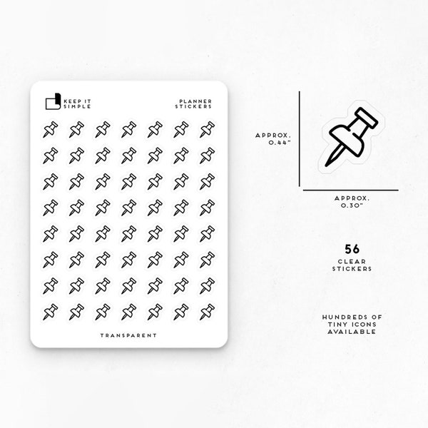 Thumb Tack Stickers - Etsy