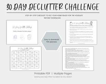 30 Day Declutter Challenge - Easy to Use, Self Paced, Declutter ...