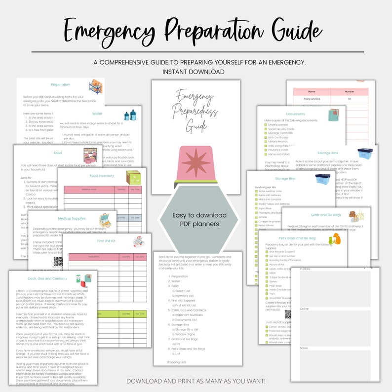 Emergency Preparedness Guide - Etsy