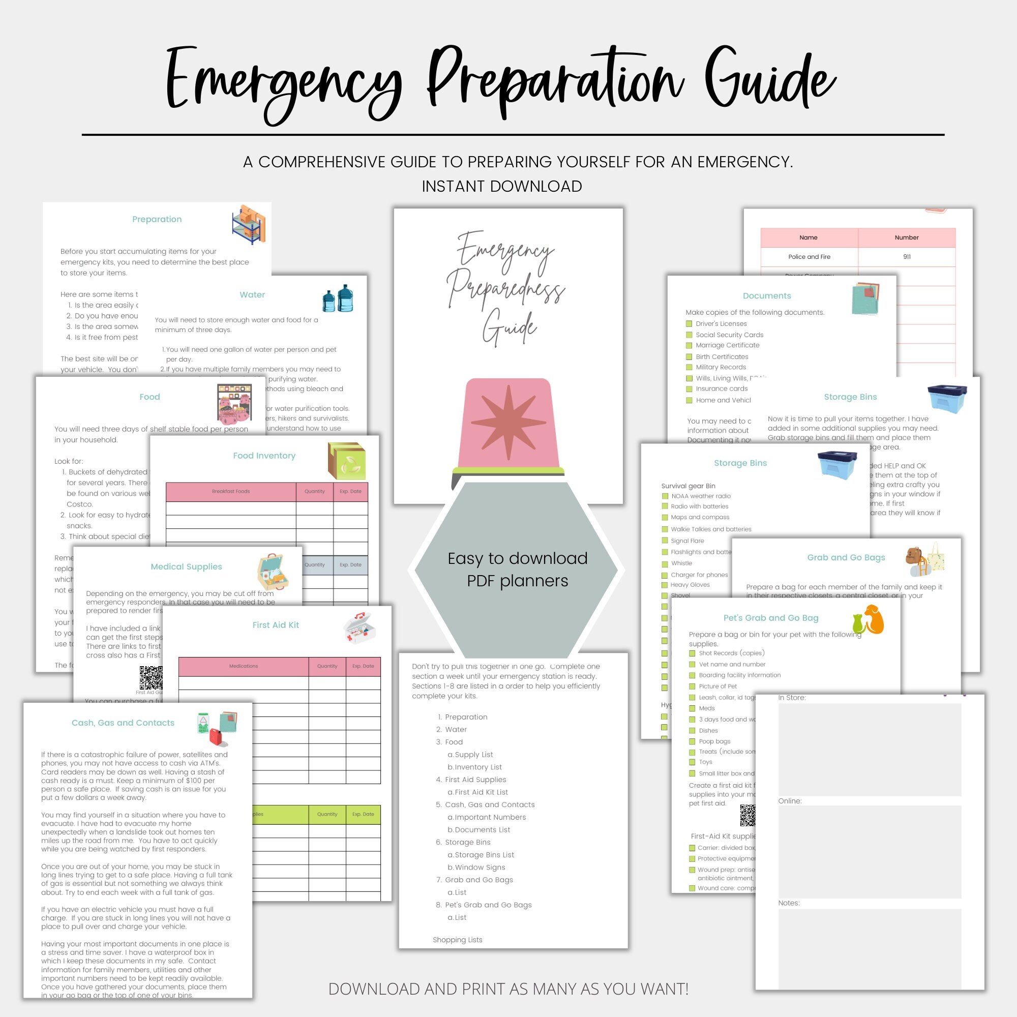 Emergency Preparedness Guide - Etsy