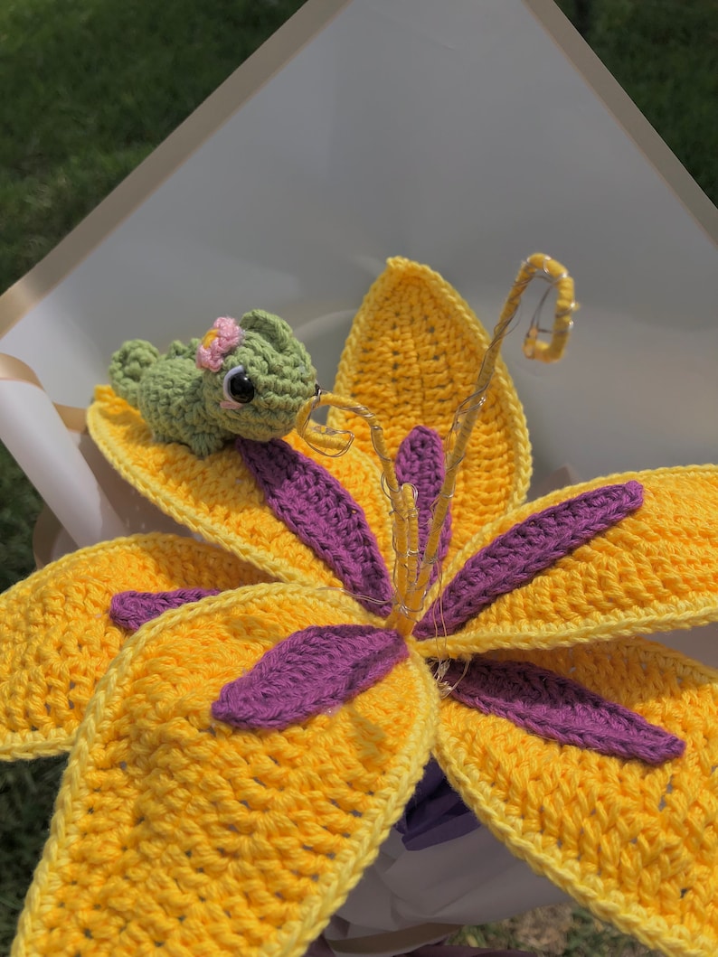 Rapunzel Flower PDF PATTERN Flor de Rapunzel Bouquet of flowers ENG ...