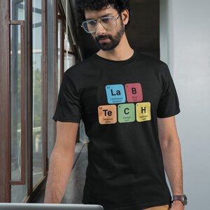 Cute Lab Tech Periodic Table Shirt, Laboratory Science, Chemistry ...