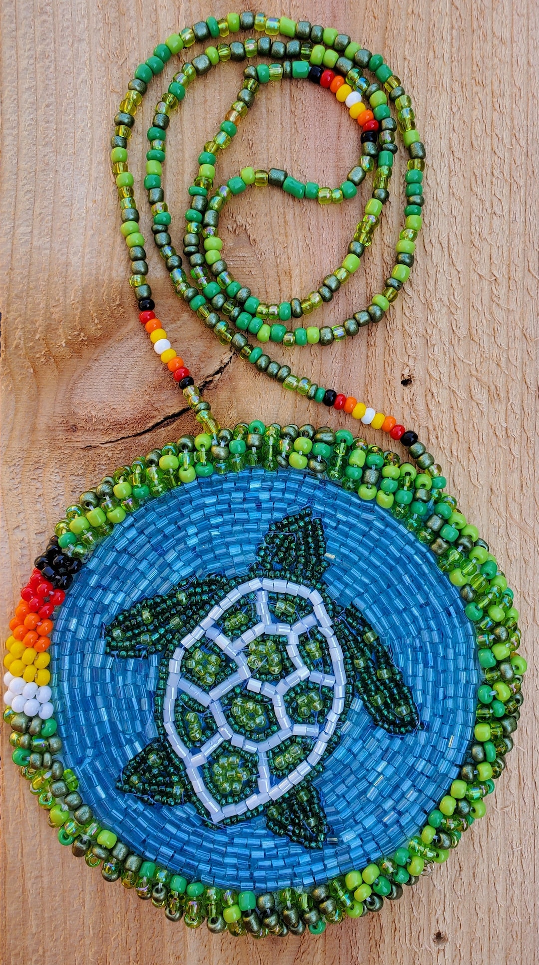 Turtle Island Turtle Clan Pow Wow Regalia Medallion - Etsy