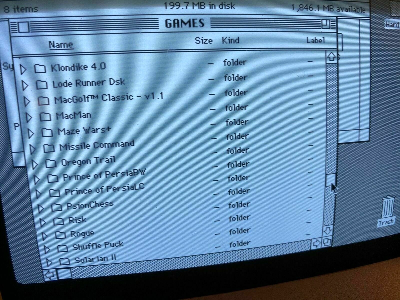 Apple Macintosh Classic SE System 7.0 50pin SCSI Macintosh 8gb Hard ...