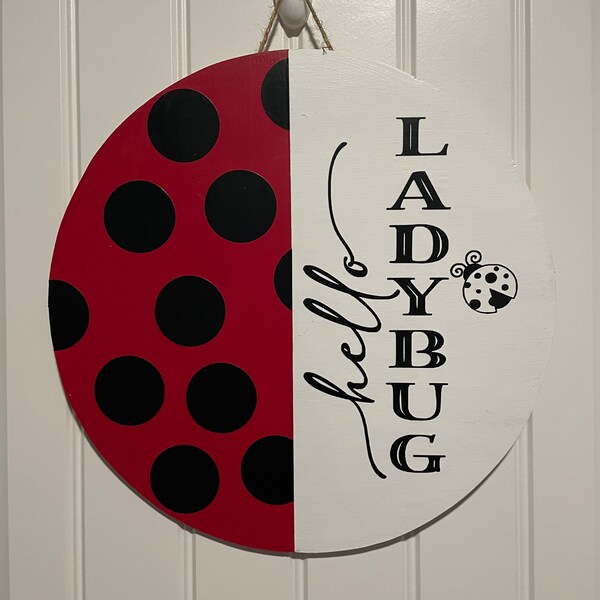 Ladybug Door Hanger - Etsy