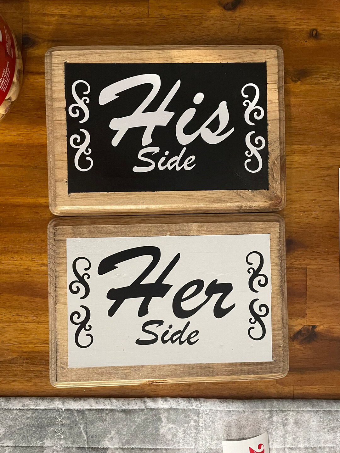 His and Her Side Signs - Etsy
