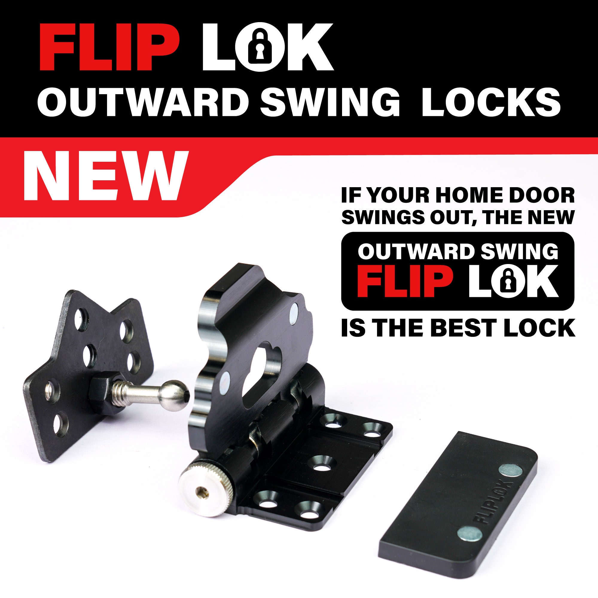 Fliplok, Residential Lock for Outward Swing Door - Etsy