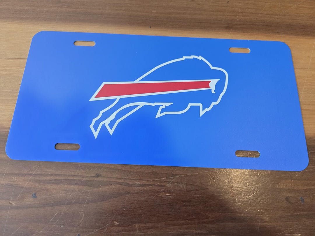 Buffalo Bills NFL Aluminum 6x12 Blue License Plate. New - Etsy