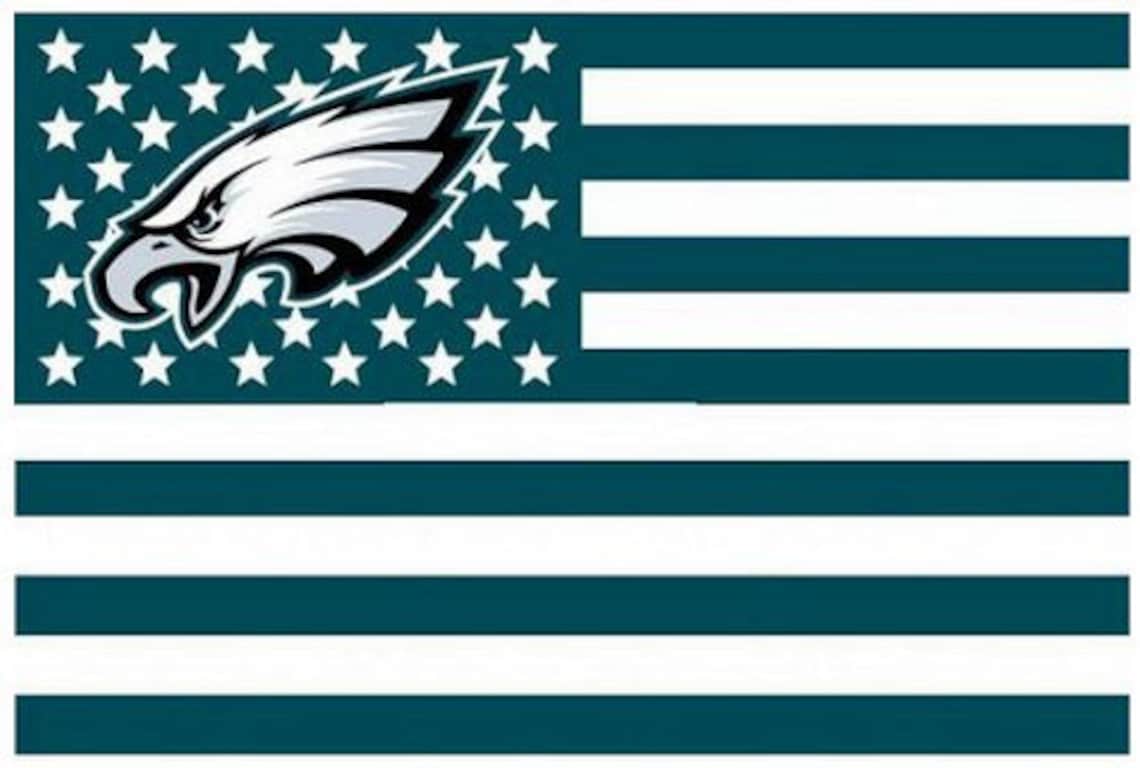Philadelphia Eagles Stripe Banner Flag. 3 X 5. New - Etsy