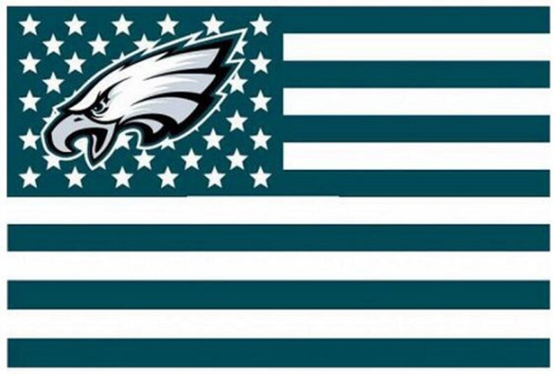 Philadelphia Eagles Stripe Banner Flag. 3 X 5. New - Etsy