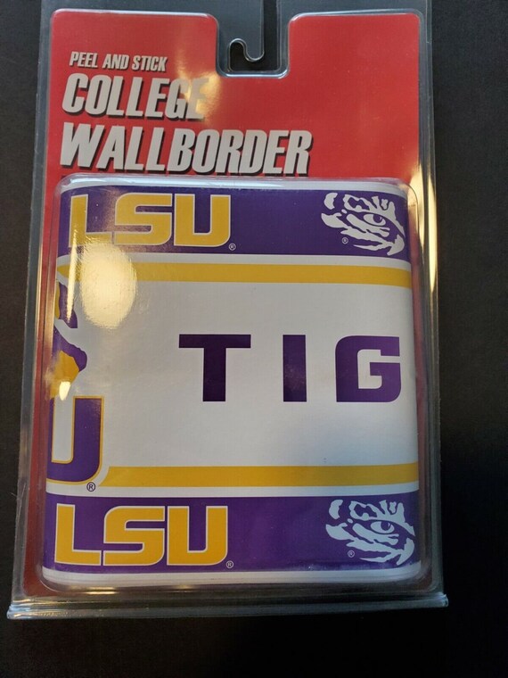LSU Tigers Ncaa Peel and Stick Wallpaper Border. Nwt - Etsy