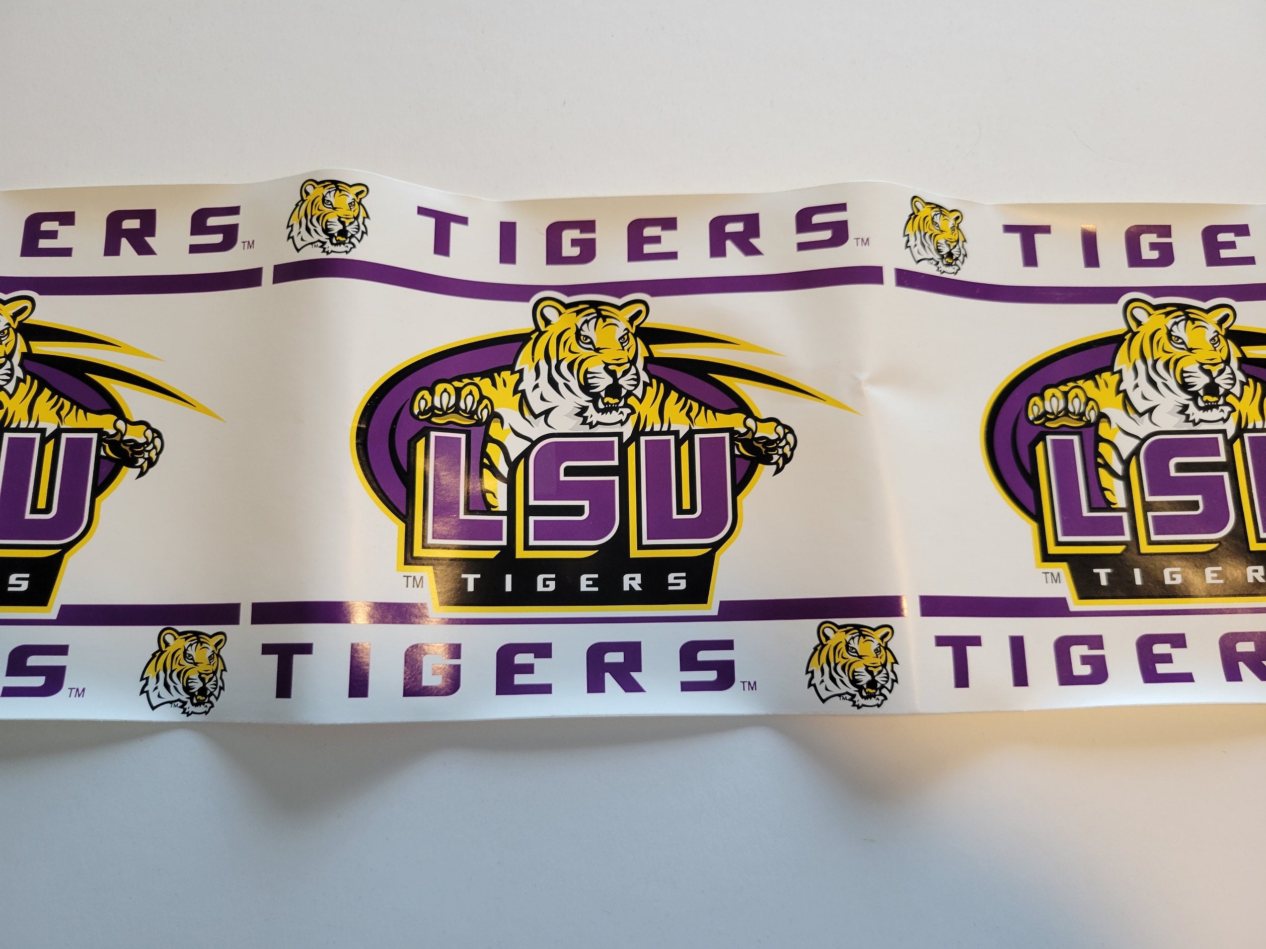 LSU Tigers NCAA Peel and Stick Wallpaper Border. 5'' X 15'. New - Etsy