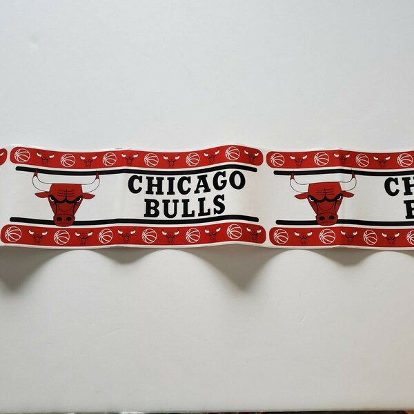 Chicago Bulls Wallpaper Border - Etsy