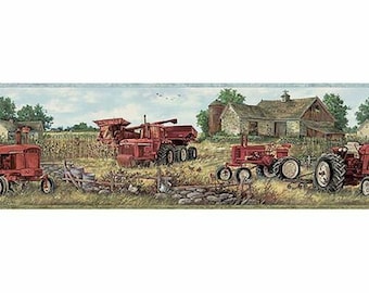 Farm Wallpaper Border - Etsy